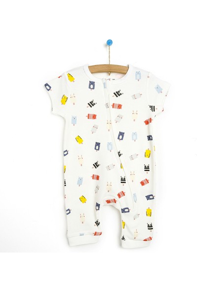 Hello Baby Basic Erkek Bebek Yazlık Patiksiz Tulum