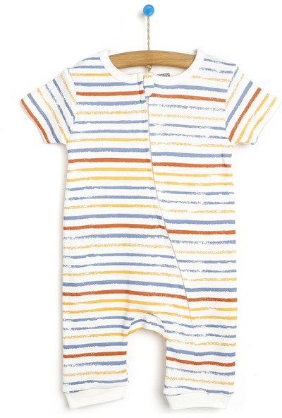 Hello Baby Basic Erkek Bebek Yazlık Patiksiz Tulum