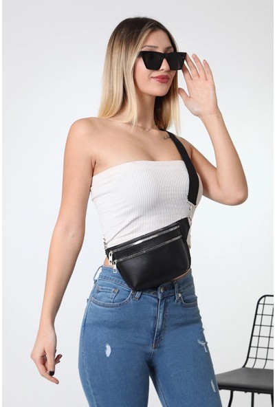 SHAKA Zincirli Bel Çantası 20X15 cm SHAKA Zincirli Bel Çantası 20X15 cm