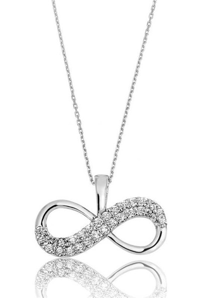 Gumush Gümüş Sonsuzluk Kadın Kolye