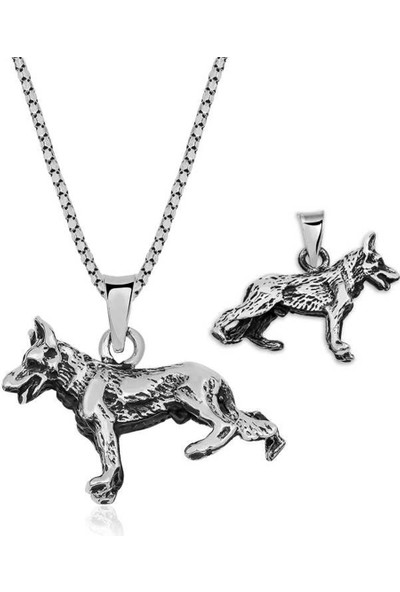 Gumush Gümüş Bozkurt Erkek Kolye Gumush Gümüş Bozkurt Erkek Kolye