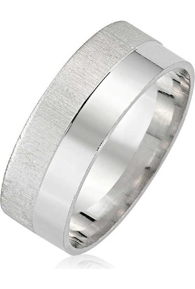 Gumush Gümüş Mat Parlak Alyans Gumush Gümüş Mat Parlak Alyans