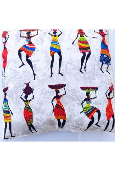 Armir İçi Dolu Kırlent Afrikalı Kadınlar 3D Baskılı 34 x 34 cm Armir İçi Dolu Kırlent Afrikalı Kadınlar 3D Baskılı 34 x 34 cm