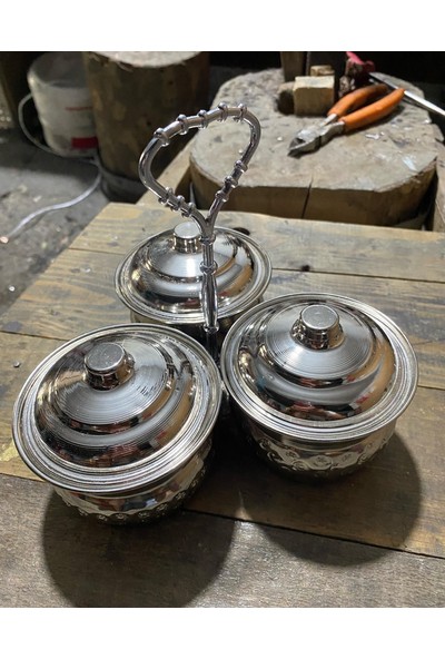 Osmanlı Bakırcılık Bakır Baharatlık Takımı