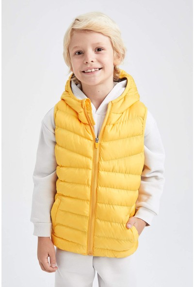 DeFacto Erkek Çocuk Kapüşonlu Şişme Yelek X5450A622AU