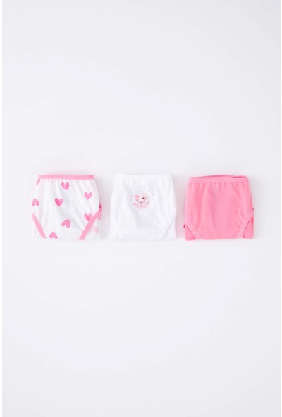 DeFacto Kız Çocuk Defacto Fit 3'lü Slip Külot Z0265A622AU DeFacto Kız Çocuk Defacto Fit 3'lü Slip Külot Z0265A622AU
