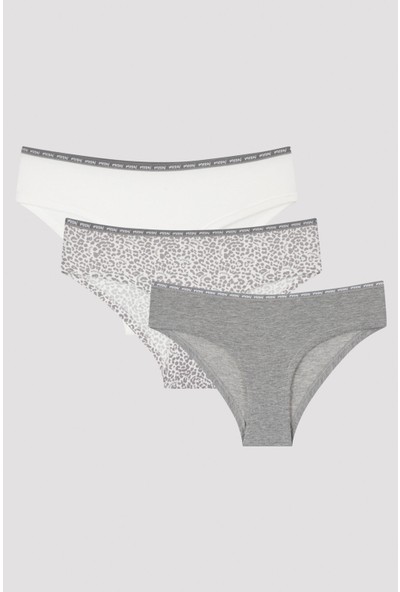 Penti Çok Renkli Meow 3lü Hipster Külot