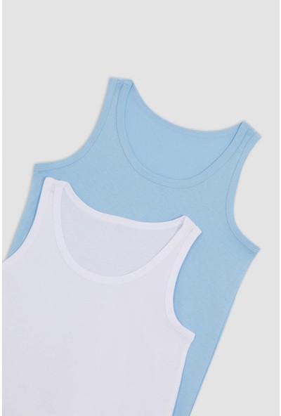 DeFacto Erkek Çocuk Defacto Fit Regular Fit 2'li Atlet V4445A622AU