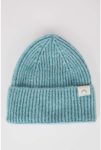 DeFacto Kız Çocuk Dokuma Etiketli Triko Bere X9316A622WN DeFacto Kız Çocuk Dokuma Etiketli Triko Bere X9316A622WN