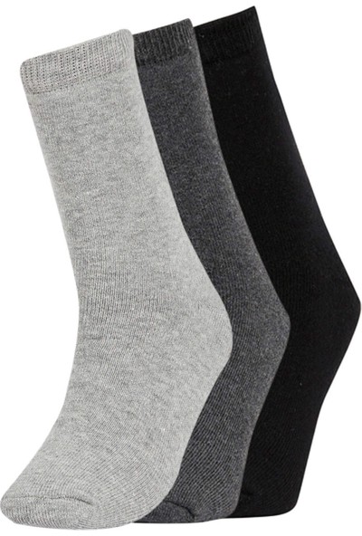 DeFacto Erkek Çocuk Pamuklu 3'lü Uzun Çorap Y2917A6NS