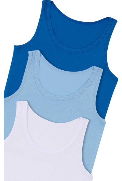 DeFacto Erkek Çocuk Defacto Fit Regular Fit 3'lü Atlet Y6542A622AU