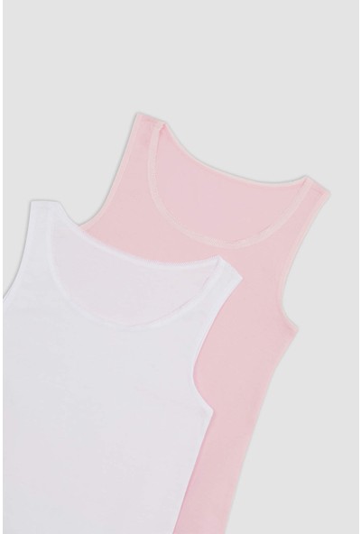 DeFacto Kız Çocuk Defacto Fit Regular Fit 2'li Atlet X1990A622AU