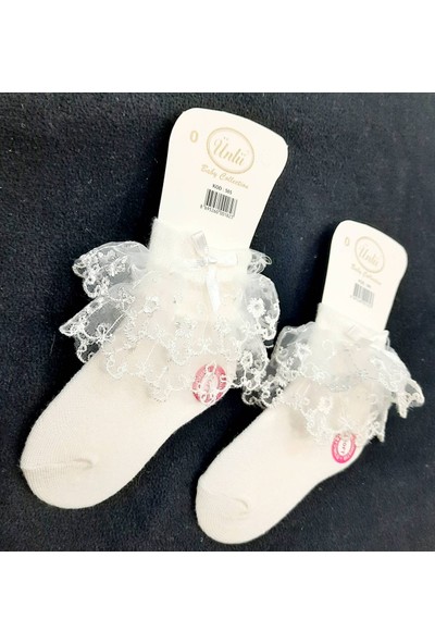Berkay Berkaysun Tekstilden Pamuklu Dantelli Bebek Çorabı Berkay Berkaysun Tekstilden Pamuklu Dantelli Bebek Çorabı