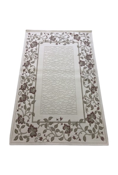 Tiffany Halı Allure T 6006 Rg 150 x 230 cm Krem Beyaz Pudra 4 M2 Halı