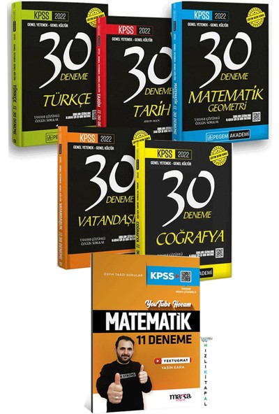 Pegem Yayınları KPSS 2022 Deneme Seti 5 Branş+Yektugmat Matematik 11 Deneme Pegem Yayınları KPSS 2022 Deneme Seti 5 Branş+Yektugmat Matematik 11 Deneme