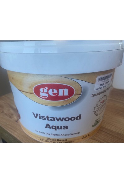 Gen Vistawood Aqua Su Bazlı Dış Cephe Verniği Gen Vistawood Aqua Su Bazlı Dış Cephe Verniği