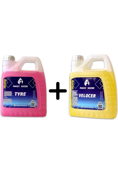 Magicshine Sermik Katkılı Hızlı Cila 4lt ve Lastik Parlatıcı 4lt Magicshine Sermik Katkılı Hızlı Cila 4lt ve Lastik Parlatıcı 4lt