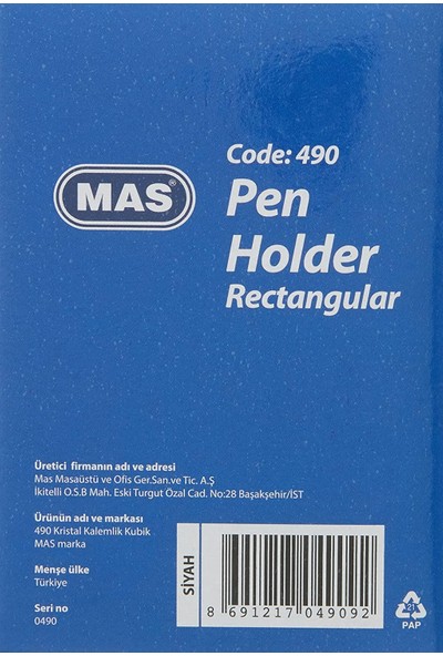 Berlin Shop Mas Kübik Mlik Siyah