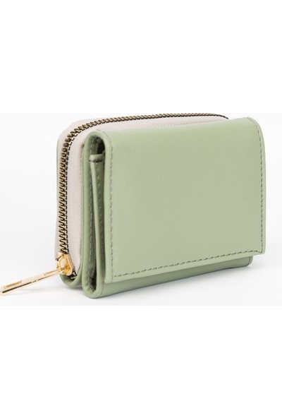 Fıstık Yeşili Küçük Kullanışlı Kadın Cüzdan Fıstık Yeşili Küçük Kullanışlı Kadın Cüzdan