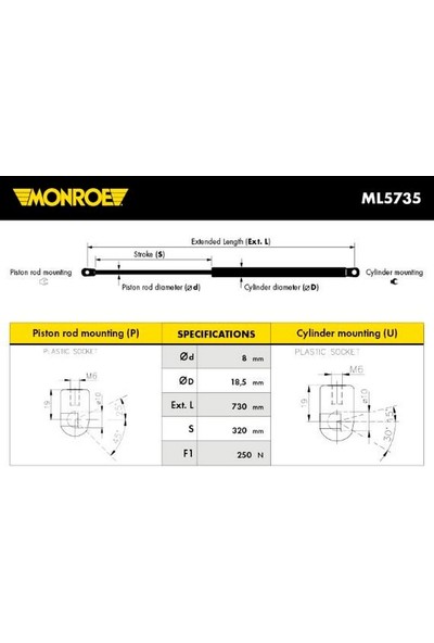 BSG Volkswagen Golf5 2004 2009 Motor Kaput Amortisörü Febı 29434 017510 (Oem NO:1K0823359A) BSG Volkswagen Golf5 2004 2009 Motor Kaput Amortisörü Febı 29434 017510 (Oem NO:1K0823359A)