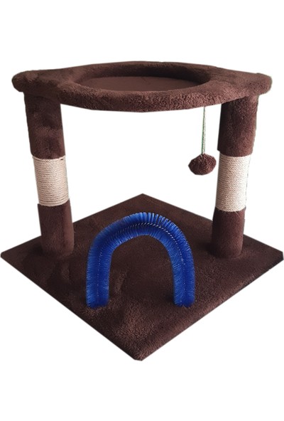 Kedi Kaşınma Fırçalı Hamaklı Tırmalama Tahtası