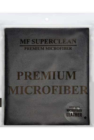 Superclean Mikrofiber Oto Cam ve Kurulama Güderi Bez 60X80CM - Gri