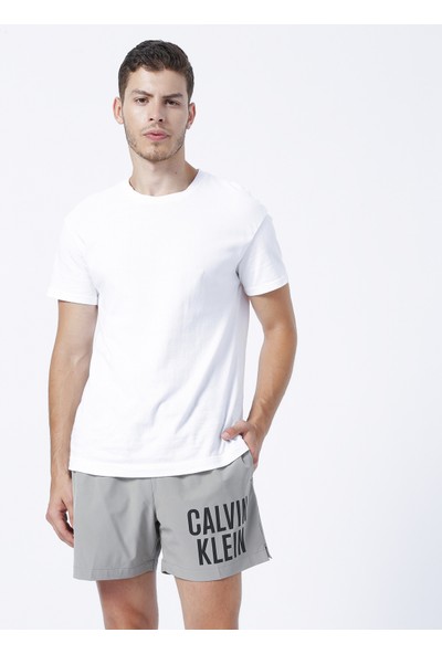 Calvin Klein Gri Erkek Şort Mayo KM0KM00705 Pk6