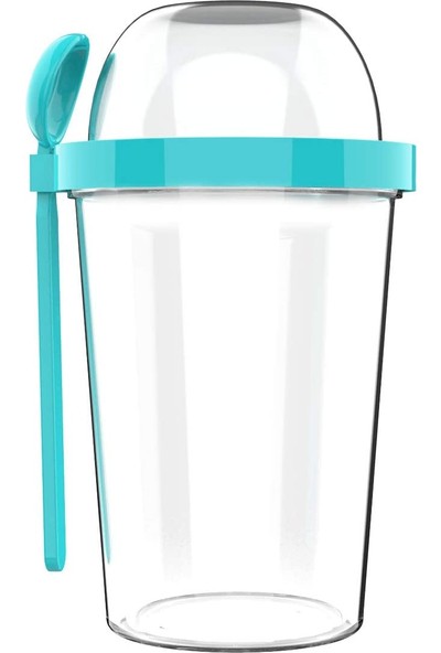 Berlin Shop Poppard Capsule 450 ml + 100 ml Kaşıklı Yoğurt Kabı (Turkuvaz) Berlin Shop Poppard Capsule 450 ml + 100 ml Kaşıklı Yoğurt Kabı (Turkuvaz)