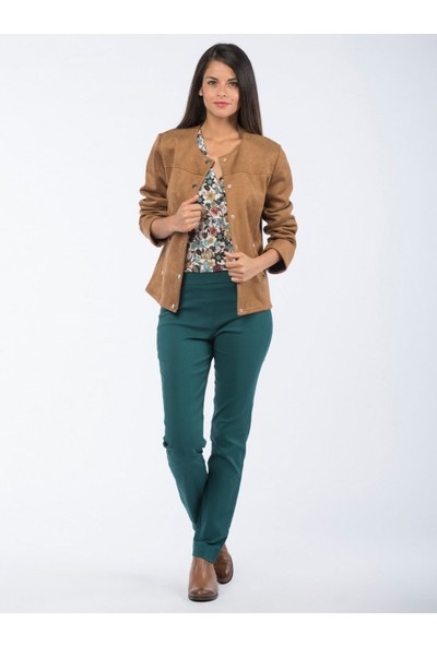 Kübra tekstil Kadın Nubuk Ceket Büyük Bedene Uyumlu