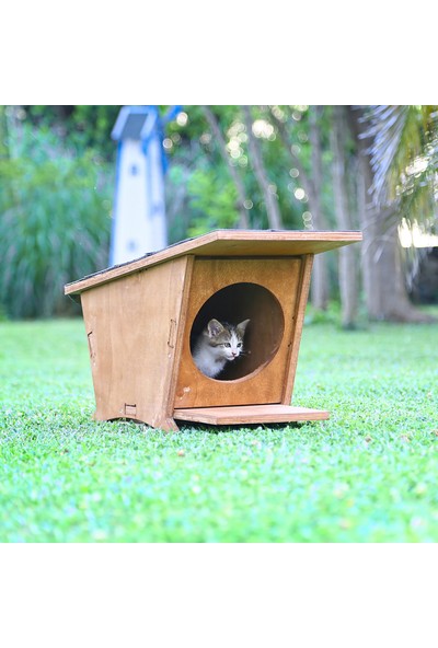 Mandu Ahşap Mini Kedi Evi (Yeni Doğan Evi) Mandu Ahşap Mini Kedi Evi (Yeni Doğan Evi)