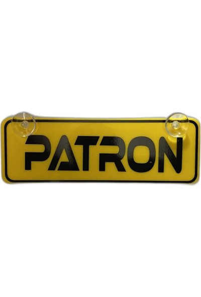 Hld Oto Vantuzlu Yapışma Sarı Pleksi Cam Yazısı - Patron Hld Oto Vantuzlu Yapışma Sarı Pleksi Cam Yazısı - Patron