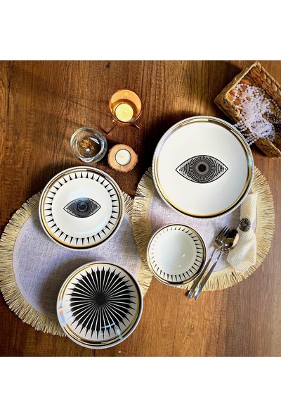 Roze Home 6 Kişilik 24 Parça Yemek Takımı Roze Home 6 Kişilik 24 Parça Yemek Takımı