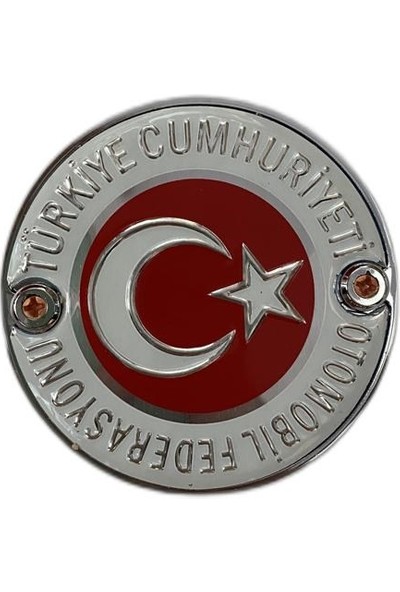 Hld Türkiye Cumhuriyeti Otomobil Federasyonu Vidalı Panjur Arması Hld Türkiye Cumhuriyeti Otomobil Federasyonu Vidalı Panjur Arması