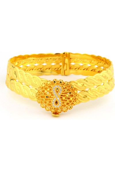 Altınkaynak 14 Ayar Kelepçeli Altın Bilezik