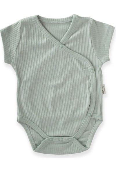 Cigit Fitilli Kruvaze Zıbın 0-6 Ay Mint Yeşili