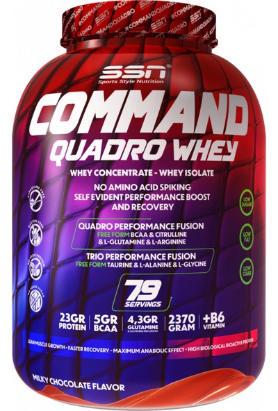 Ssn Command Quadro Whey Protein 2370 gr Muz-Mango Ssn Command Quadro Whey Protein 2370 gr Muz-Mango