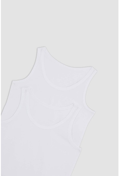 DeFacto Erkek Çocuk Defacto Fit Regular Fit 2'li Atlet V4445A622AU