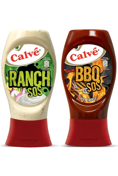 Calve Ranch Sos 245 gr & Barbekü Sos 290 gr Calve Ranch Sos 245 gr & Barbekü Sos 290 gr