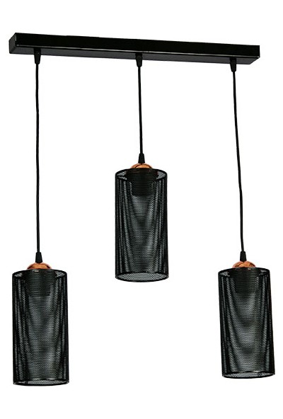 Bozyaka Aydınlatma DW071-3 Dekoratif 3'lü Kafesli Metal Tavan Sarkıt Modern Iç Mekan Bozyaka Aydınlatma DW071-3 Dekoratif 3'lü Kafesli Metal Tavan Sarkıt Modern Iç Mekan