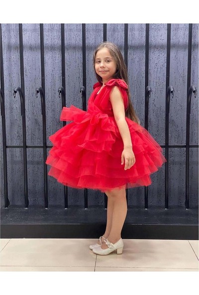 1171 Çocuk Kız Elbise Quality - Kırmızı - 2 Yaş 1171 Çocuk Kız Elbise Quality - Kırmızı - 2 Yaş