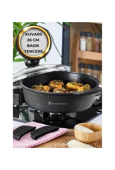 Amboss Kuvars 26 cm Basık Tencere Amboss Kuvars 26 cm Basık Tencere