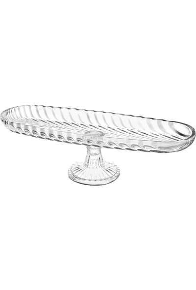 Glamis Cam Ayaklı Balık Model Kayık Tabak Glamis Cam Ayaklı Balık Model Kayık Tabak