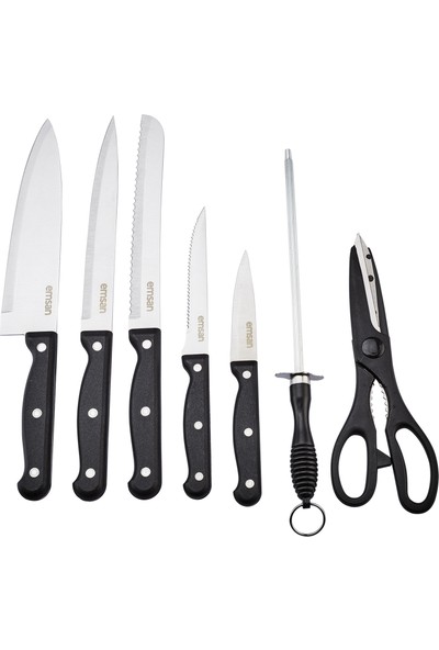Emsan Universal 15 Parça Standlı Bıçak Seti Emsan Universal 15 Parça Standlı Bıçak Seti