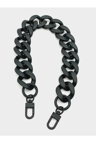 Angel Çanta Aksesuar 50X3.3 cm Siyah Renk Buzlu (Mat) Zincir