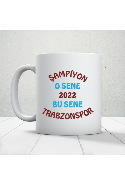 Seç Kişiye Özel Trabzonspor Ts Baskılı Tasarımlı Seramik Hediyelik Kupa Bardak