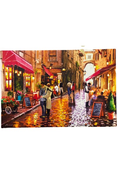 Nivemes Home 6761 Leylak 60 x 90 Tablo Taş Sokak Aydınev