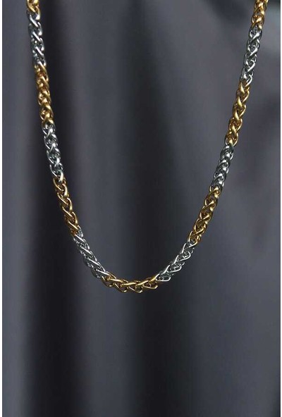 Clariss Çelik Çift Renk Burgu Model Kolye Clariss Çelik Çift Renk Burgu Model Kolye