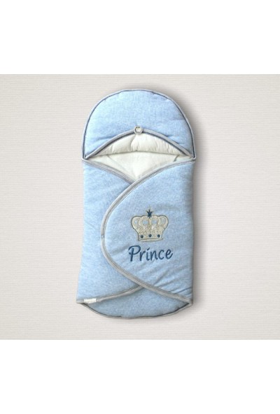 Kundak Çizgi Efektli Prince Erkek Bebek Klasik Mavi PS9930