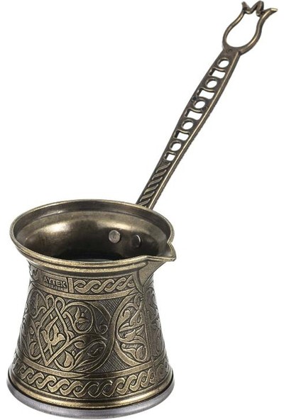 DGS Osmanlı Motifli Zamak Cezve Antik Sarı 175 ml EHA-1701 DGS Osmanlı Motifli Zamak Cezve Antik Sarı 175 ml EHA-1701