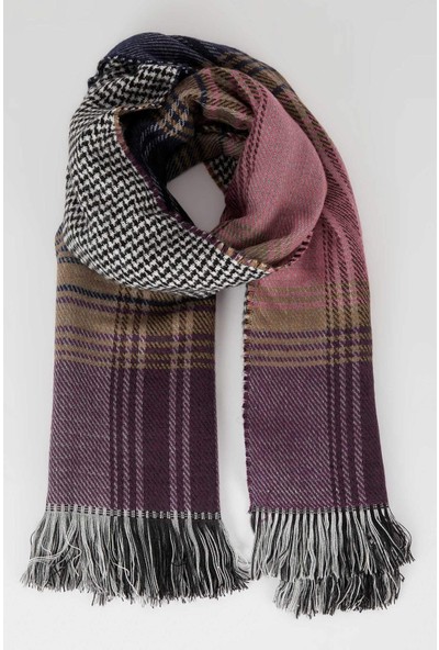 DeFacto Kadın Desenli Püskülü ATKI R7027AZ22WN